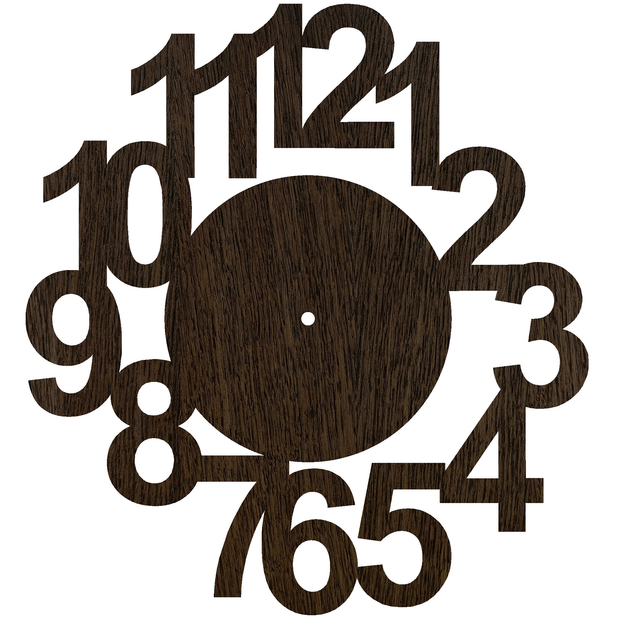 Wall Clock Numbers - SVG Digital Download - Perfect for Glowforge, Aeon ...