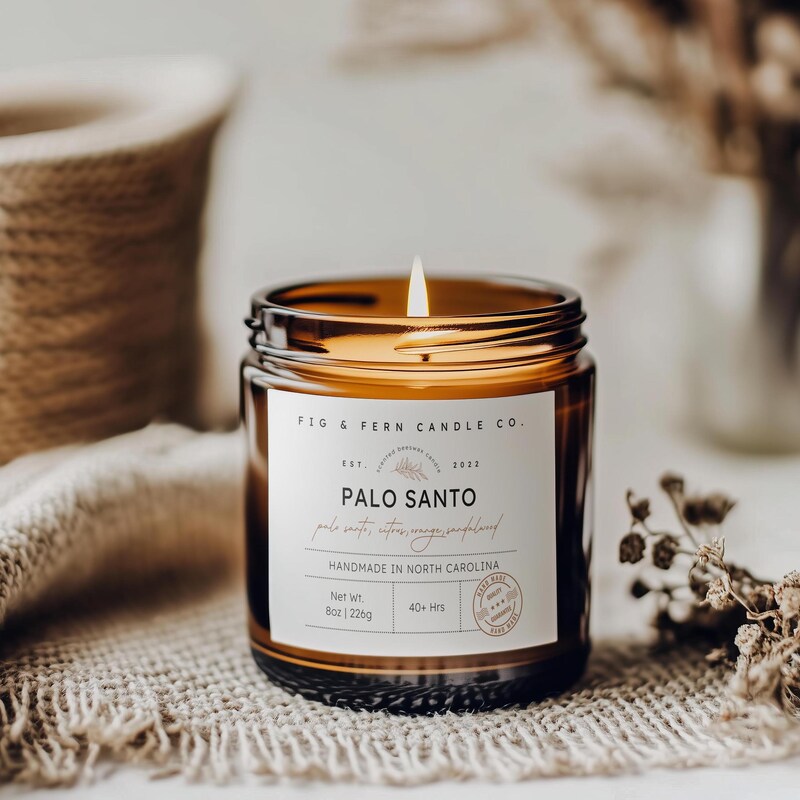 Palo Santo Candle - Etsy