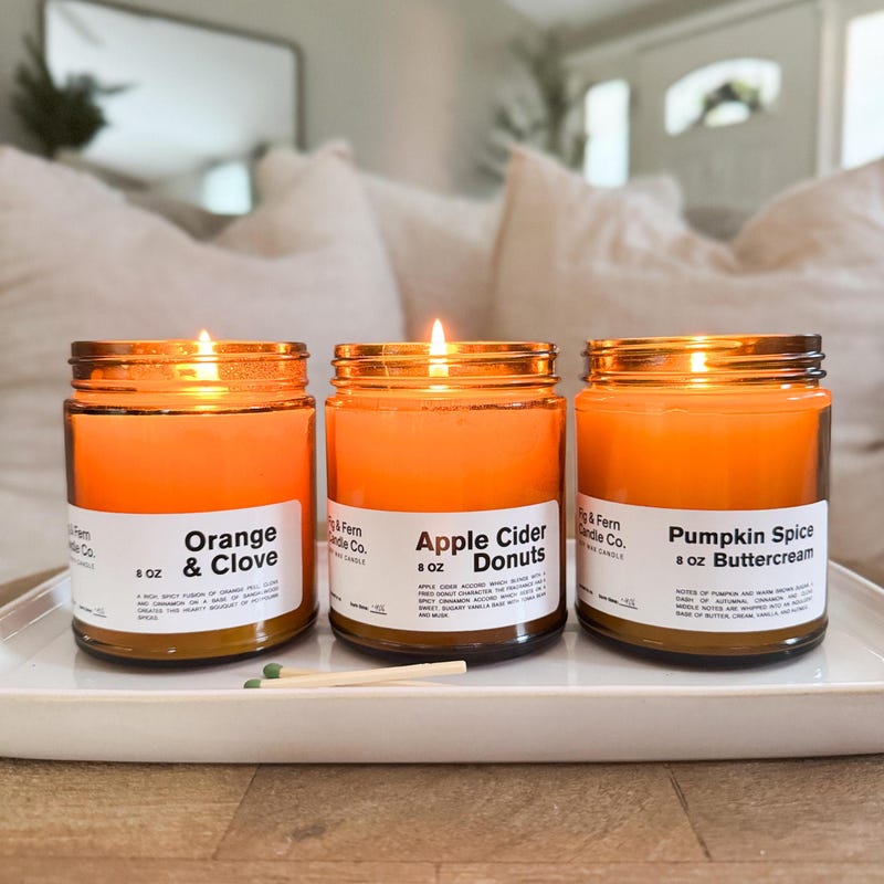 Fall Candles - Etsy