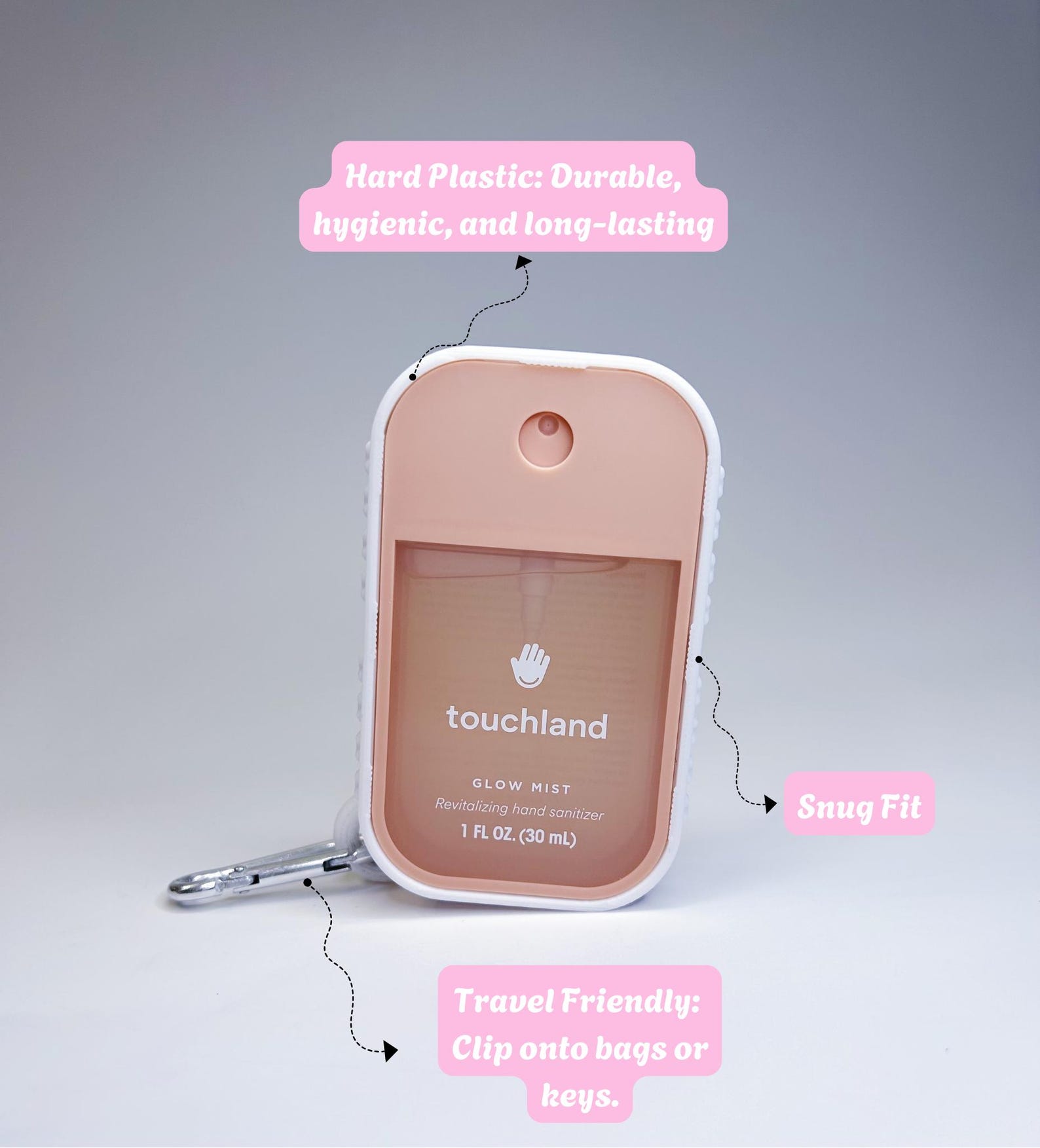 Touchland Mist Case for Bags, Keychain, and Lanyards - Etsy