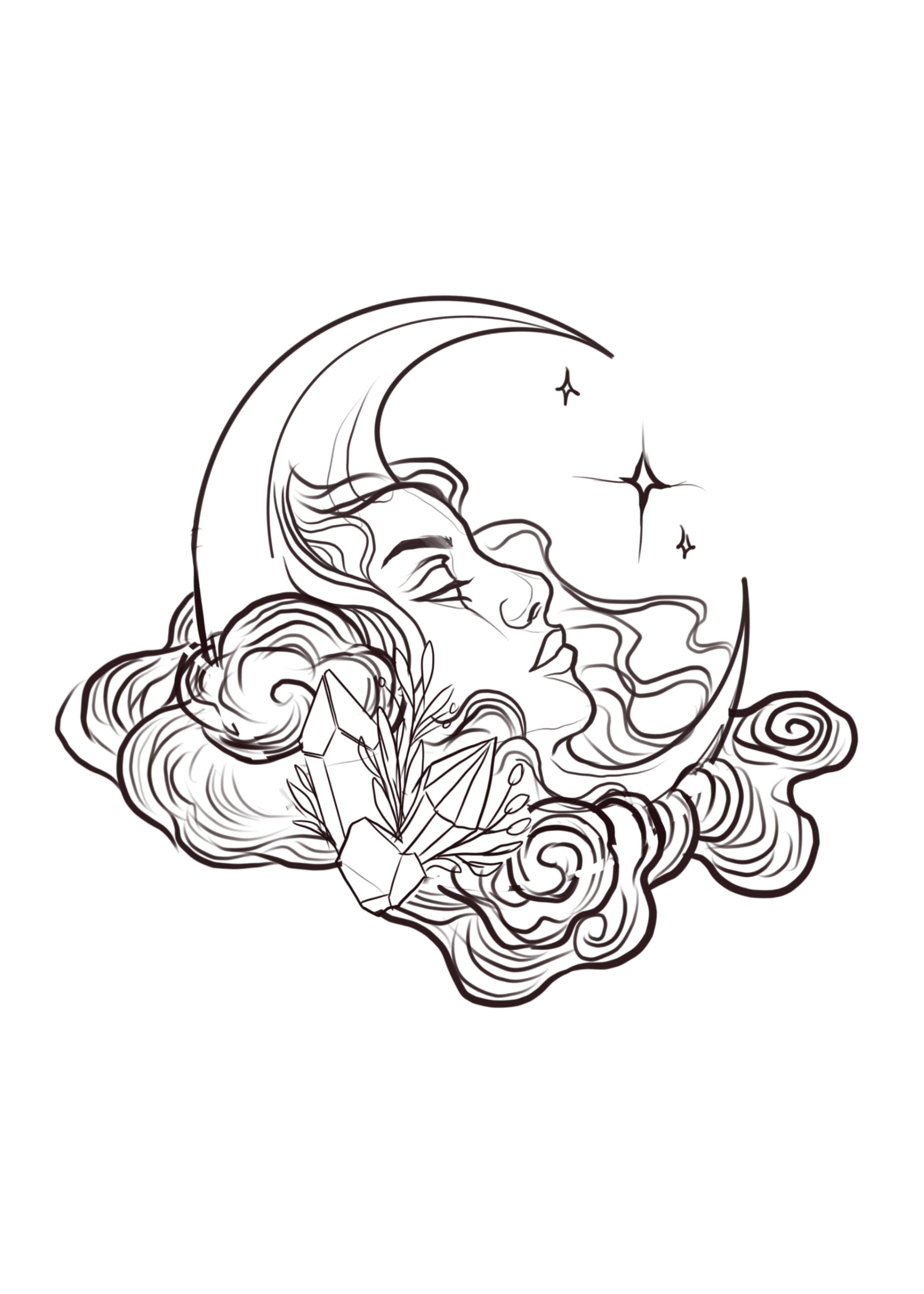 Fantasy Art Sketch Digital Download - Etsy