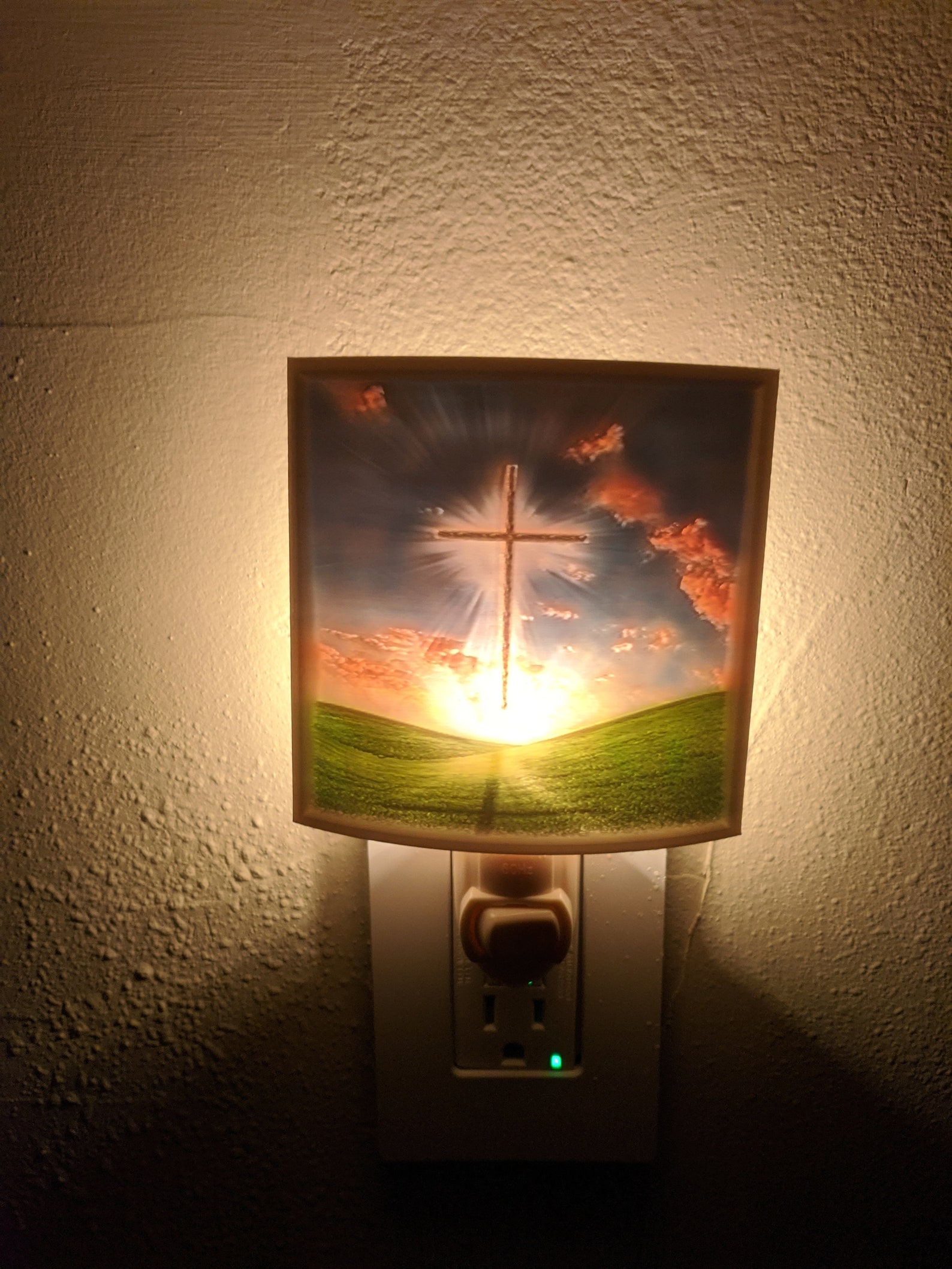 3D Printed Lithopane Night Light of a Cross - Etsy