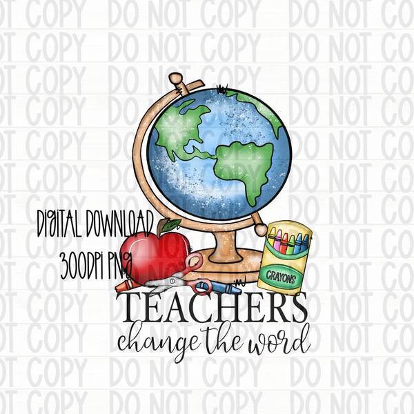 Teachers Change the World - Etsy