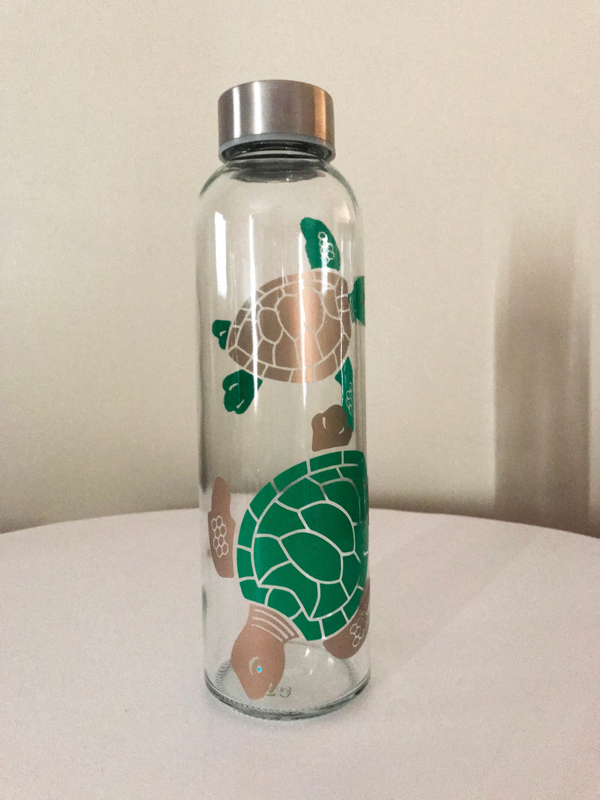 Turtles 2 Color .SVG Cut File for Decorating a Glass Bottle or T-shirt ...