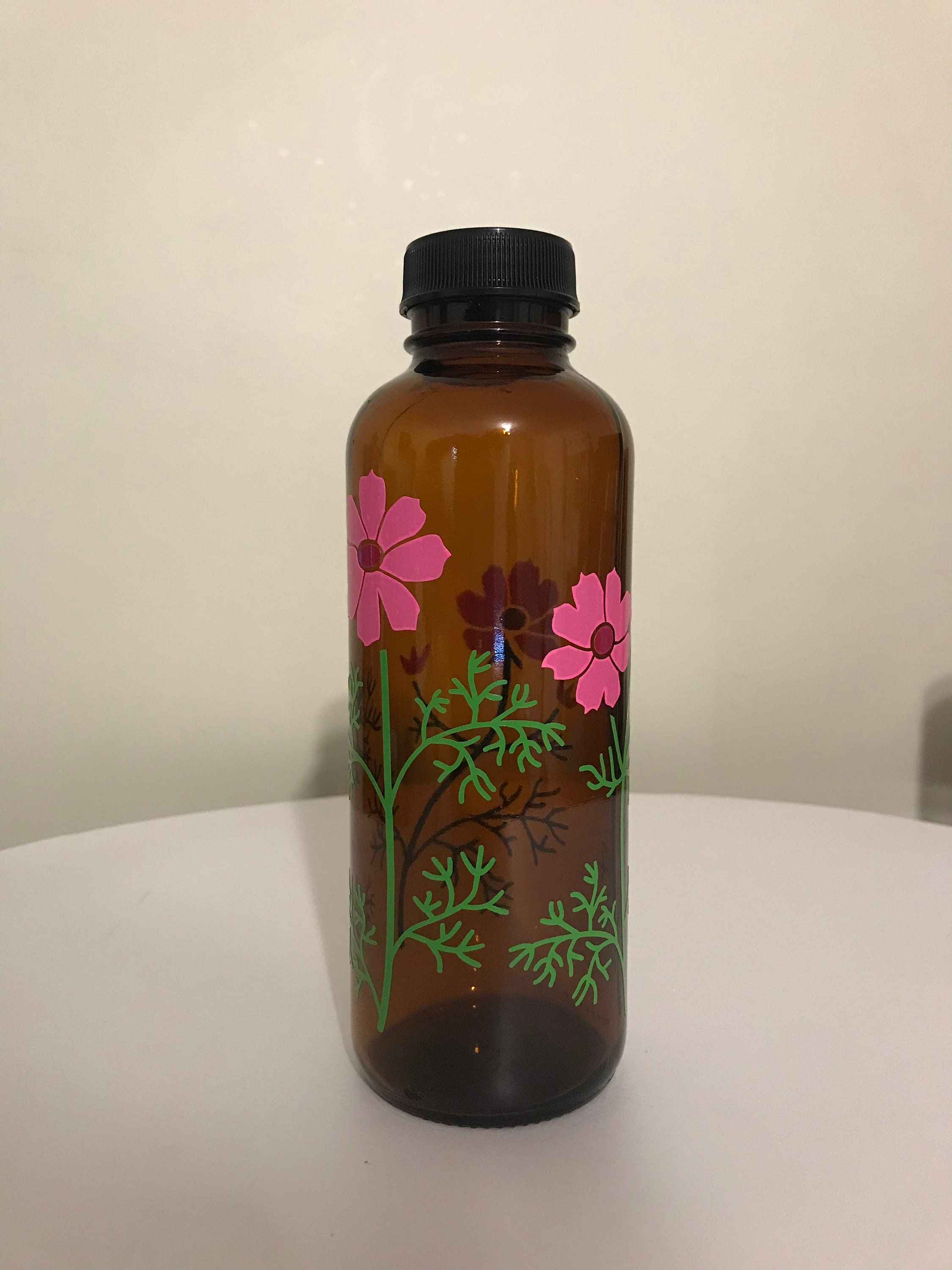 Cosmo Flowers 3 Color .SVG Cut File for Decorating a Glass Bottle or T ...