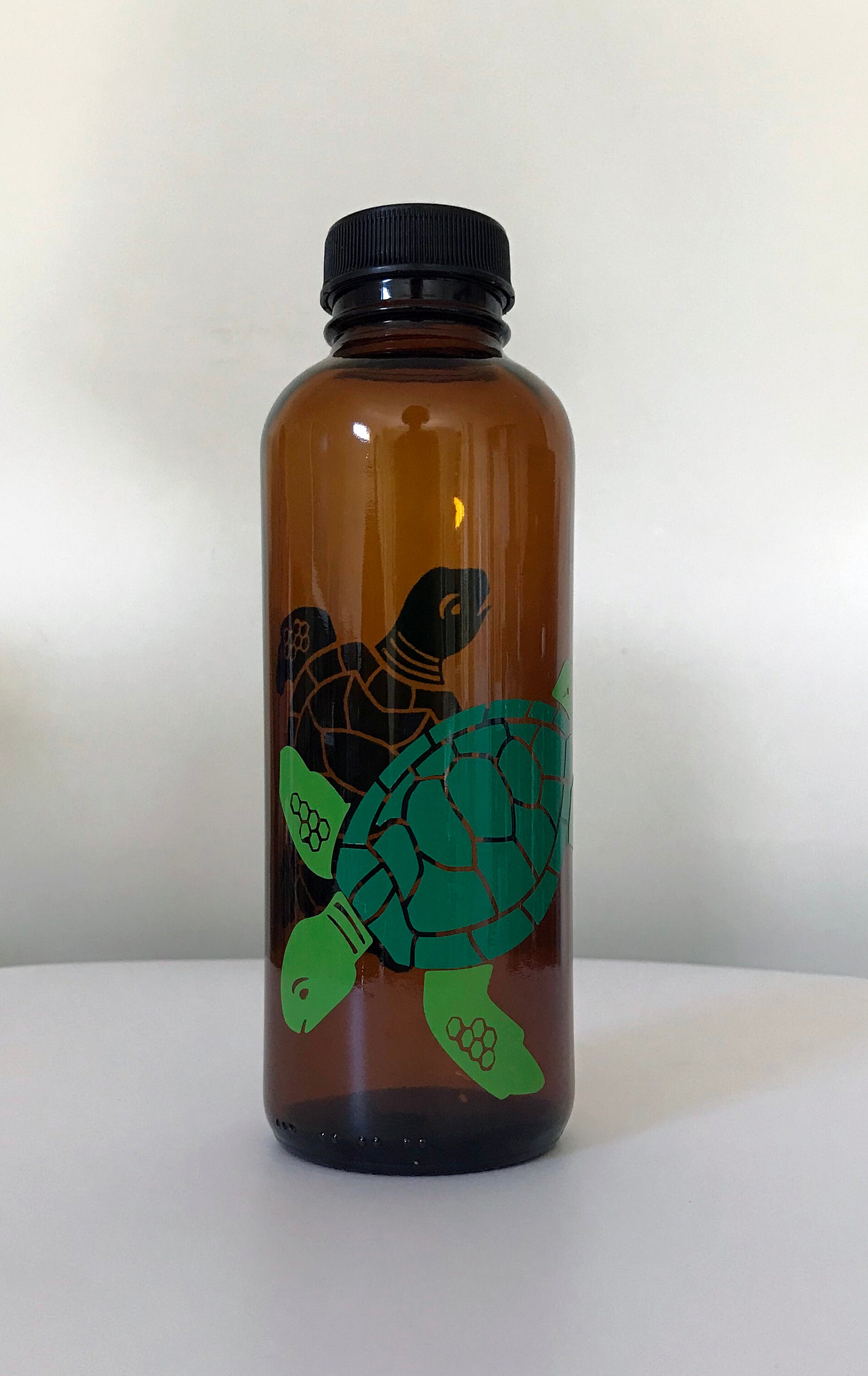 Turtles 2 Color .SVG Cut File for Decorating a Glass Bottle or T-shirt ...