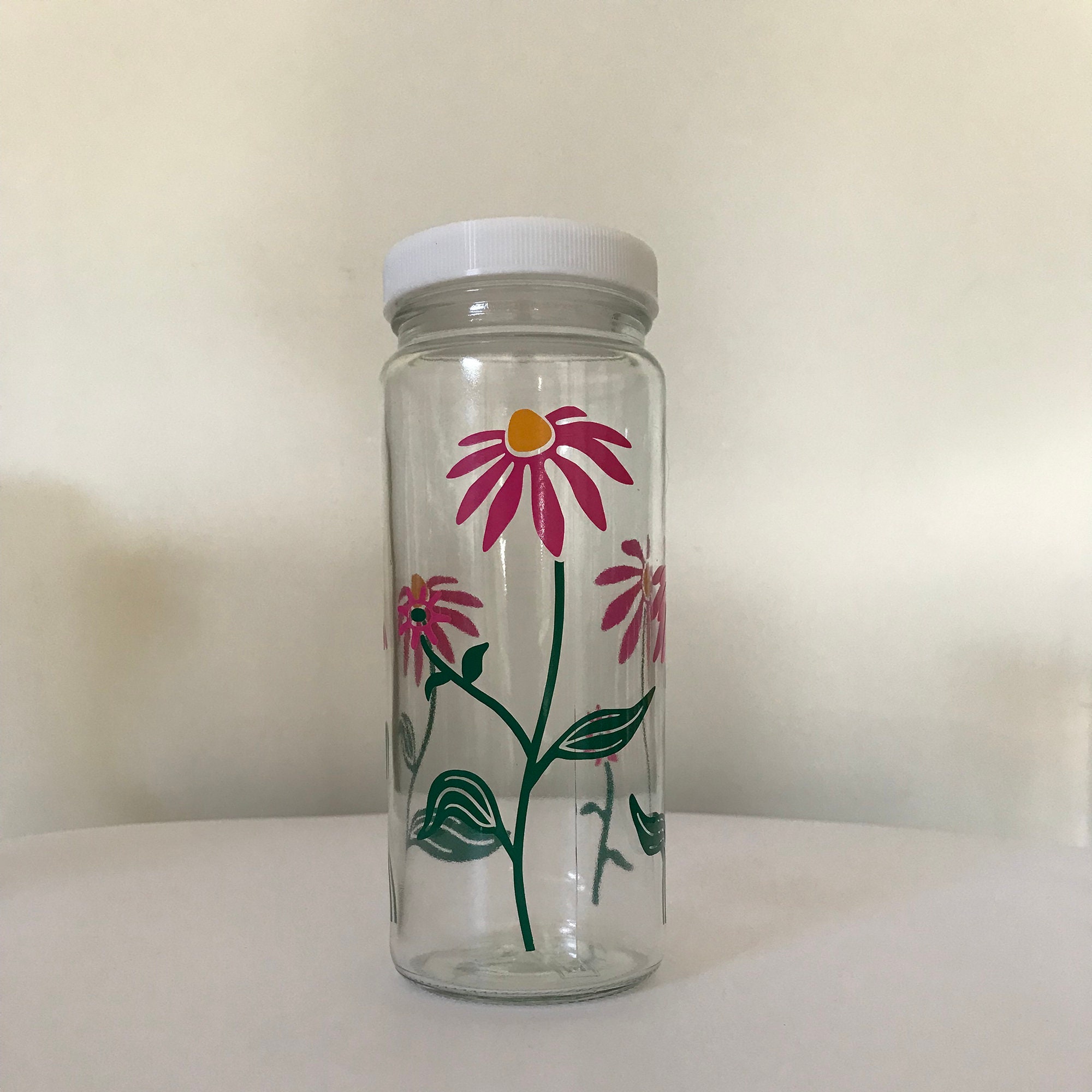 Cone Flowers 3 Color .SVG Cut File for Decorating a Glass Bottle or T ...