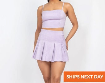 Pleated Set Women - Etsy