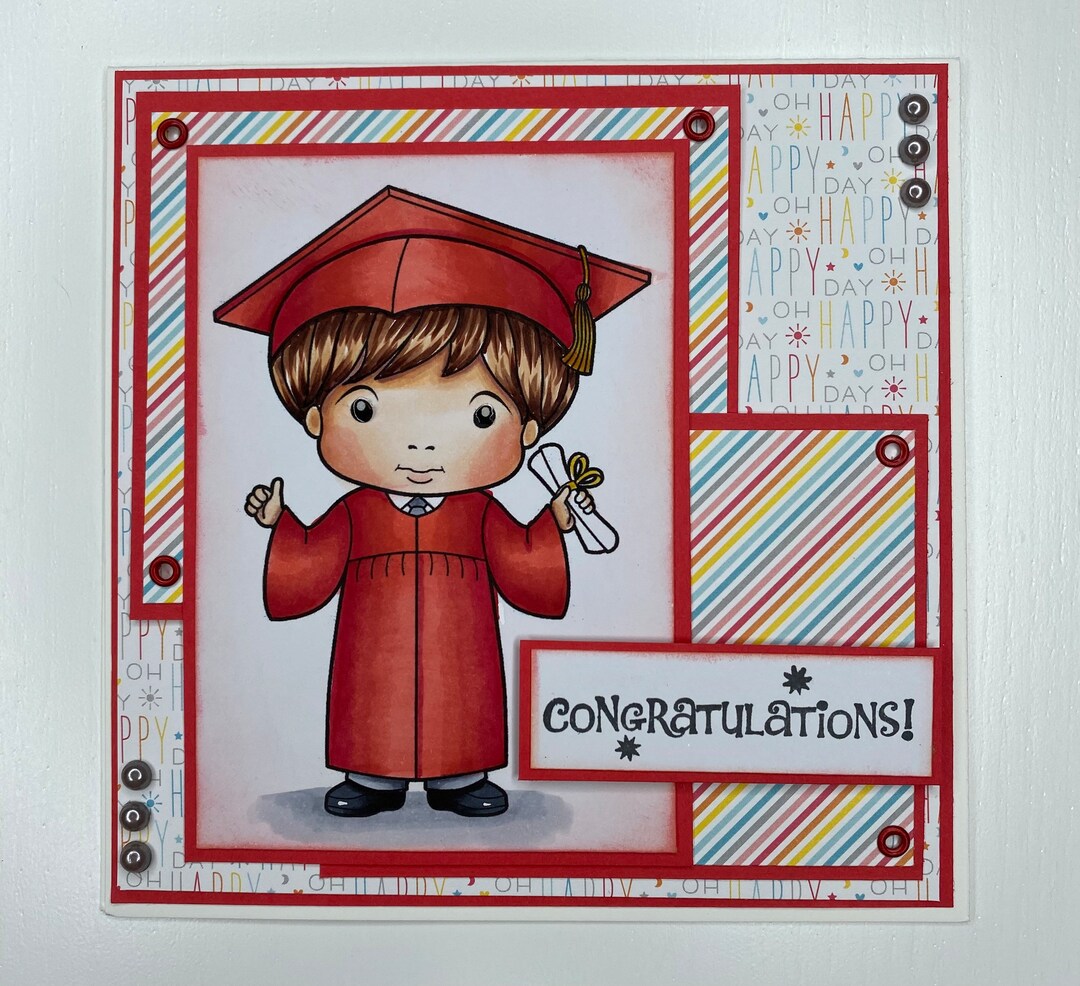 Graduation Card, Card for Boy, Preschool Graduation, Kindergarten ...