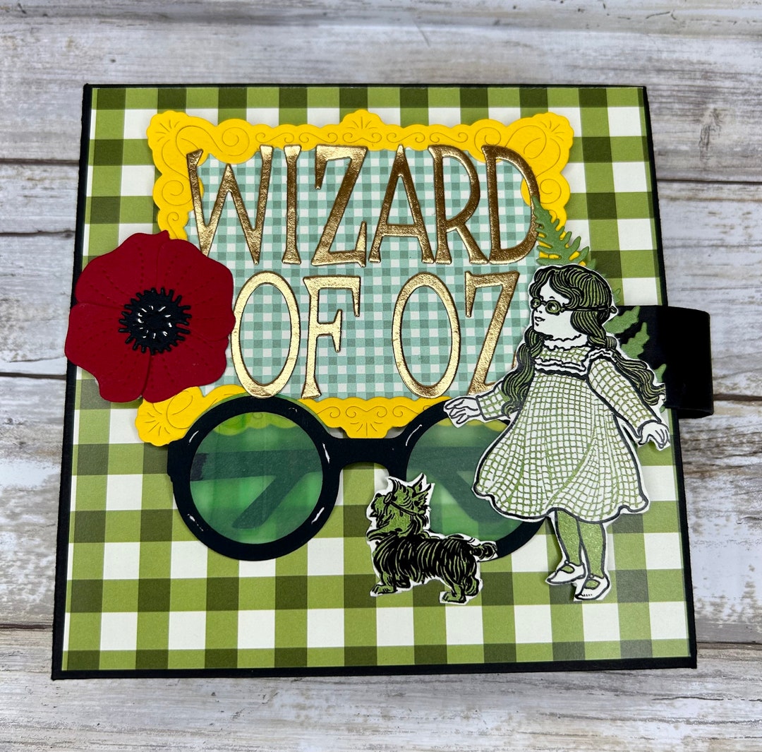 Mini Folio, Photo Album, Wizard of Oz Folio, Memory Book, Handmade ...