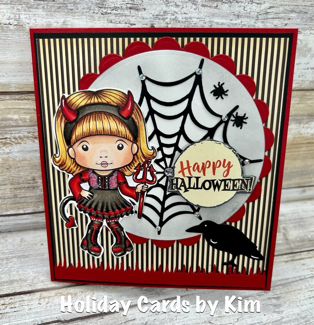 Halloween Card, Devil Card, Card for Kids, Greeting Card, Pop up Card ...