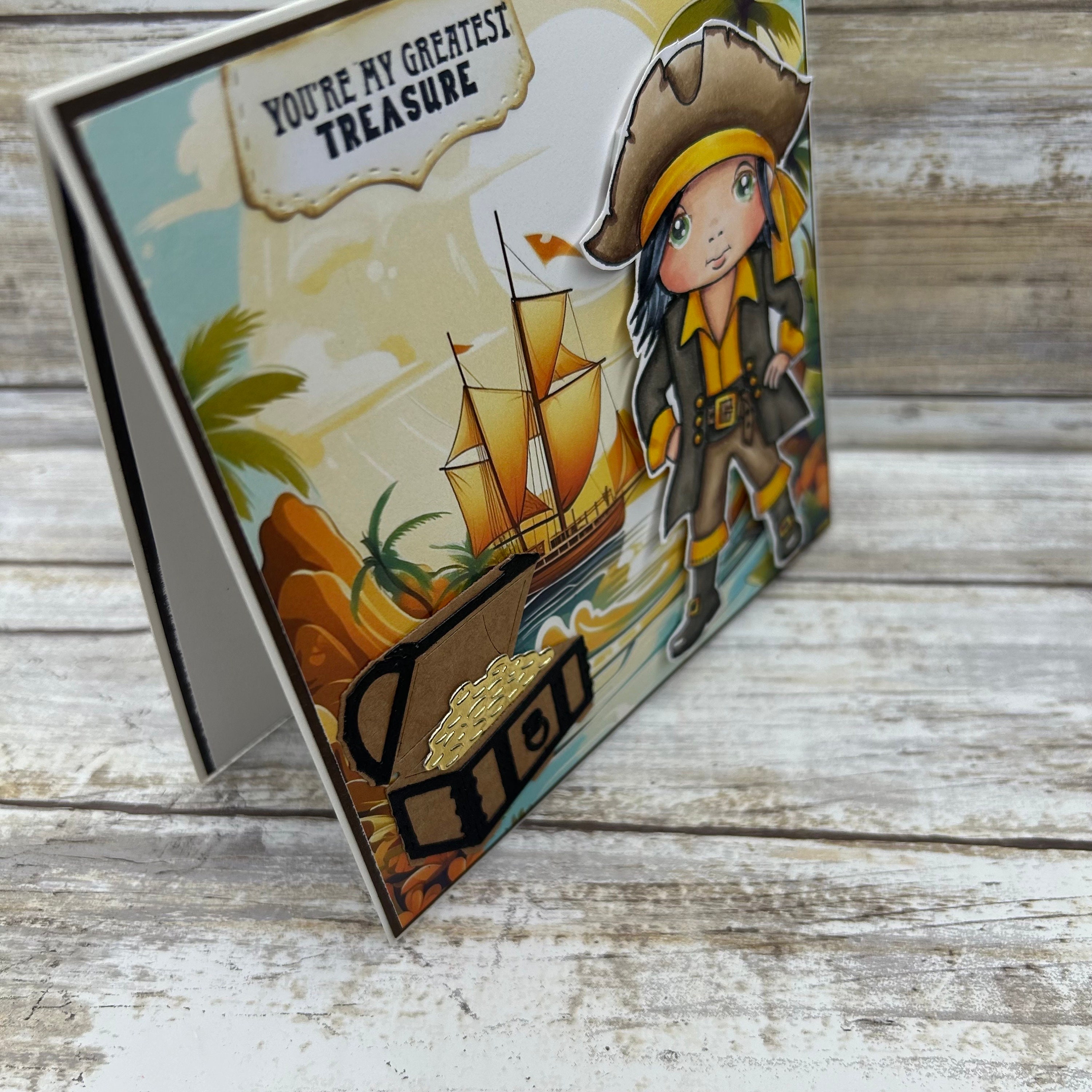 Handmade Pirate Card, All Occasion Card, Birthday Card, Kids Card. - Etsy