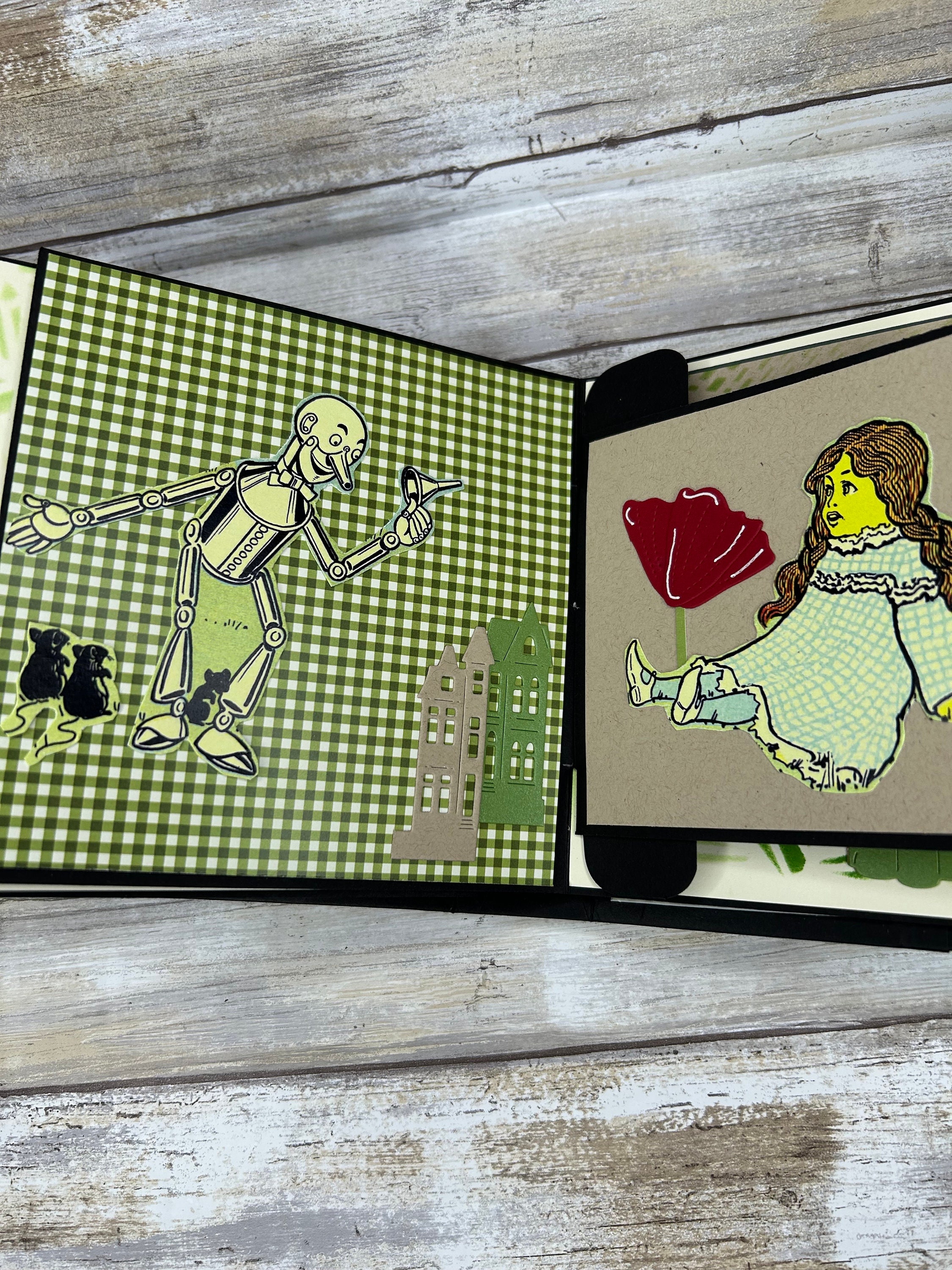 Mini Folio, Photo Album, Wizard of Oz Folio, Memory Book, Handmade ...