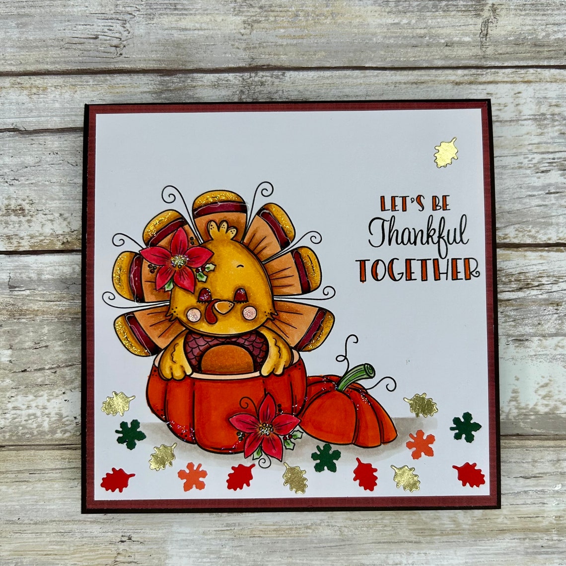 Thanksgiving Card, Holiday Card, Card for Anyone, Seasonal Card ...