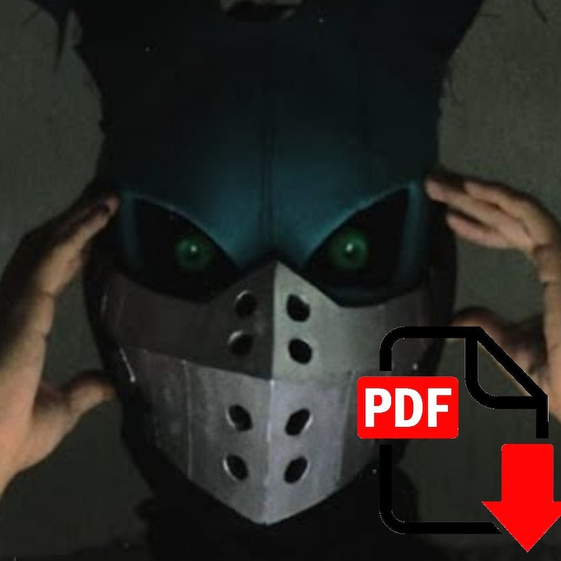 My Hero Academia Deku Mask - Etsy