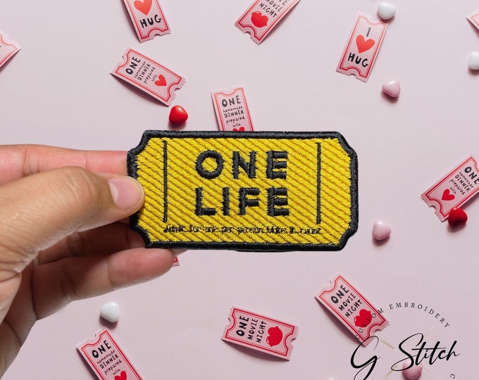One Life Ticket Patch - Etsy