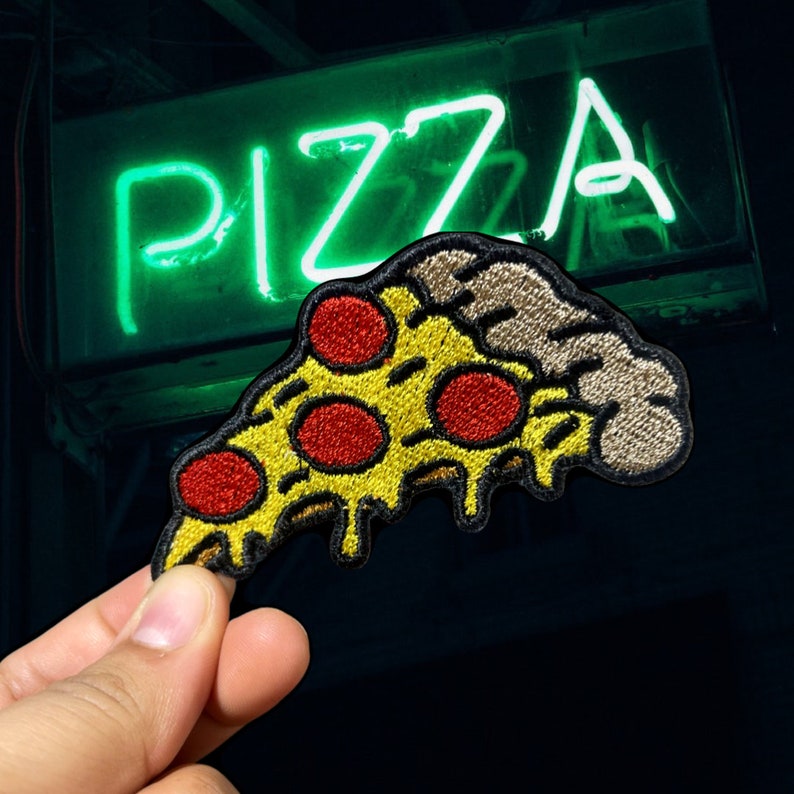 Pepperoni Pizza Patch - Etsy