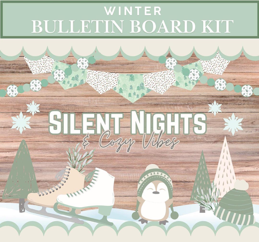 Modern Winter Bulletin Board Set Bundle, Classroom Activities for ...