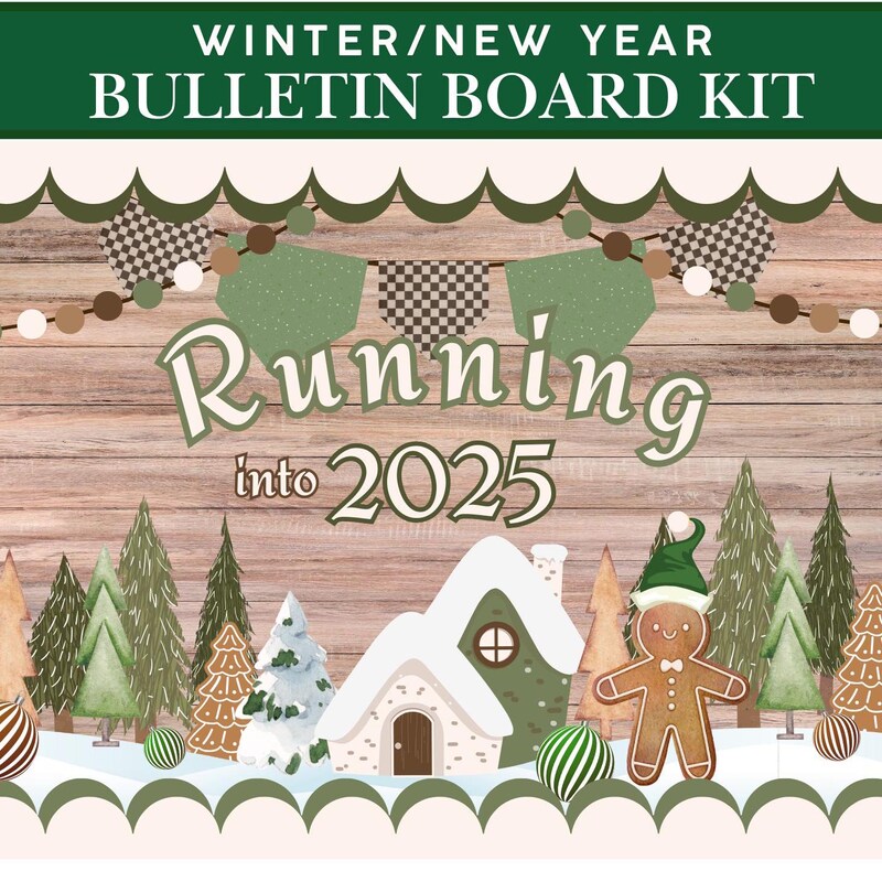 Winter Bulletin Board Kit - Etsy