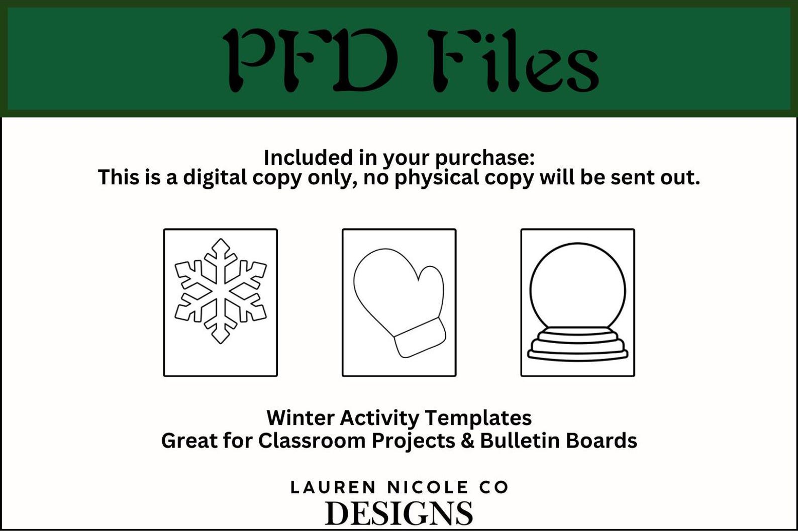 Modern Winter Bulletin Board Set Bundle, Classroom Activities for ...