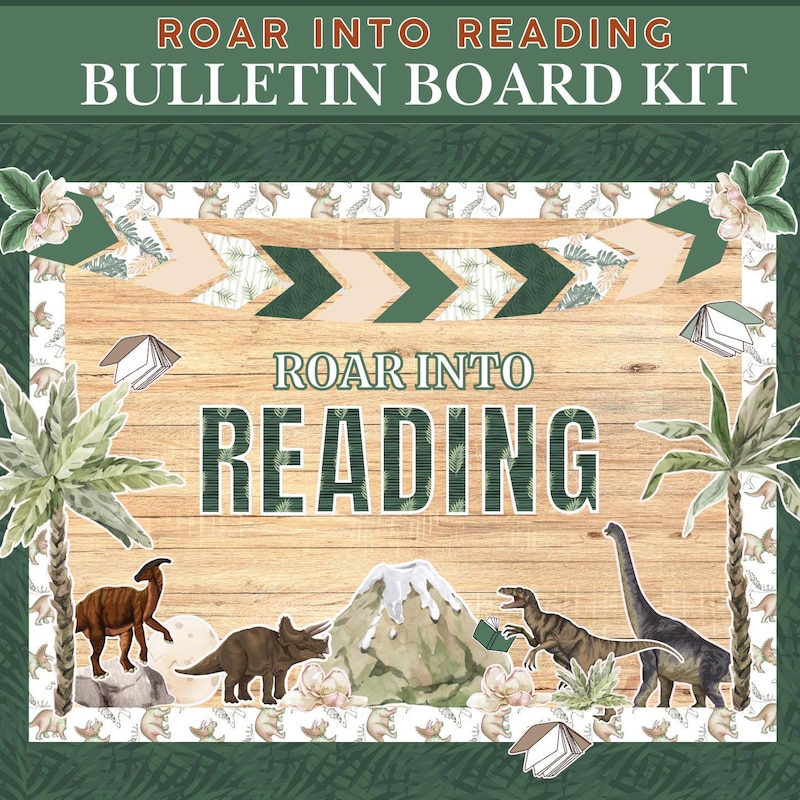 Dinosaur Bulletin Board - Etsy