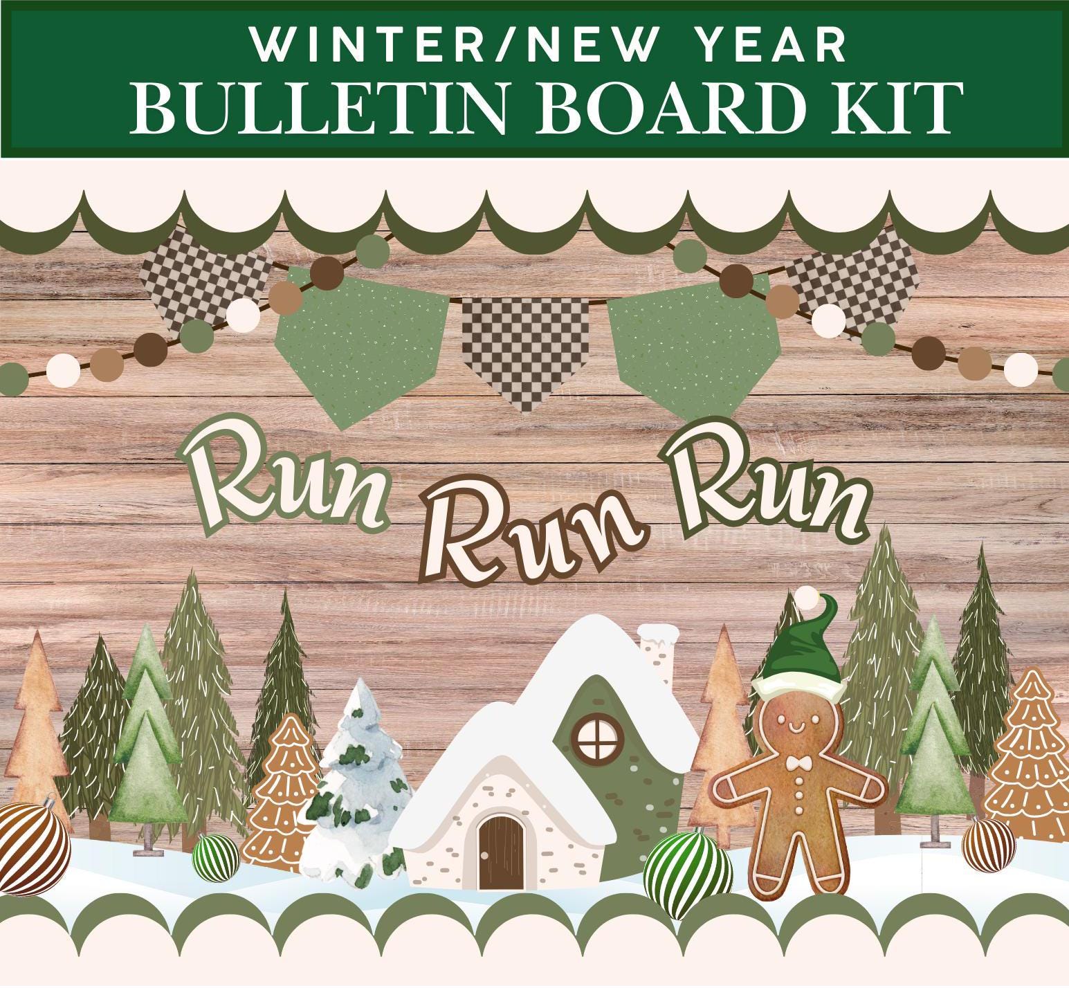 New Year Bulletin Board Kit, Winter Bulletin Board Kit, School Bulletin ...