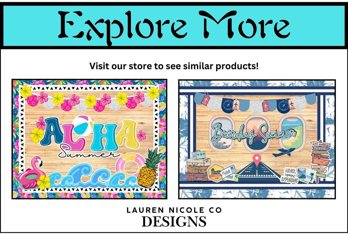 Peace Out Summer/ End of School Year/ Summer Bulletin Board Kit - Etsy