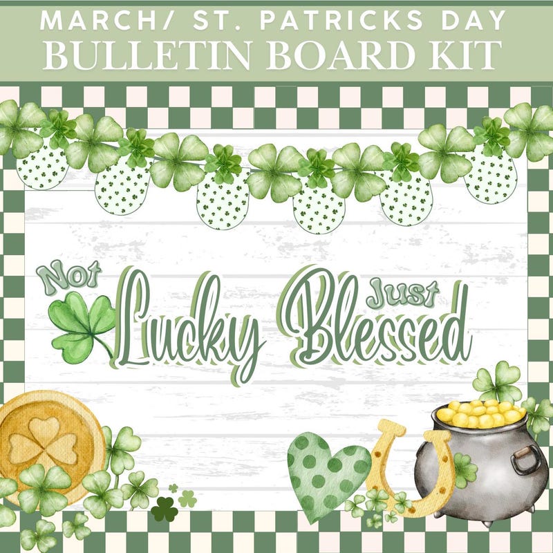 St Patricks Bulletin - Etsy