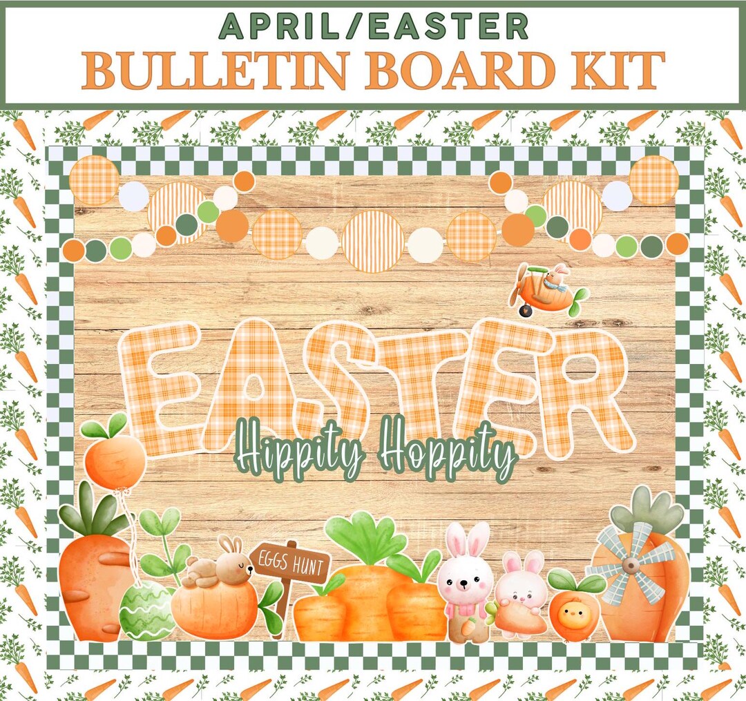 Easter/spring Bulletin Board Decor Kit/ Digital Decor for Teachers - Etsy