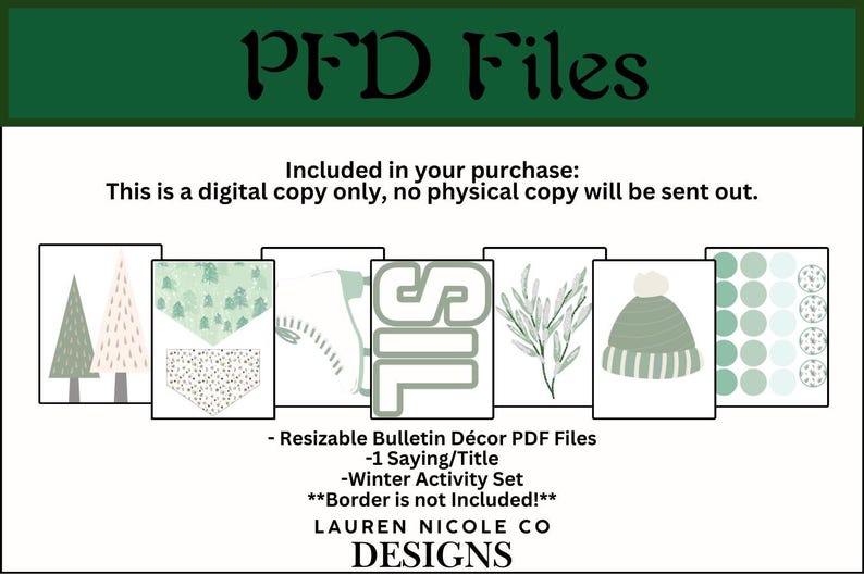 Modern Winter Bulletin Board Set Bundle, Classroom Activities for ...