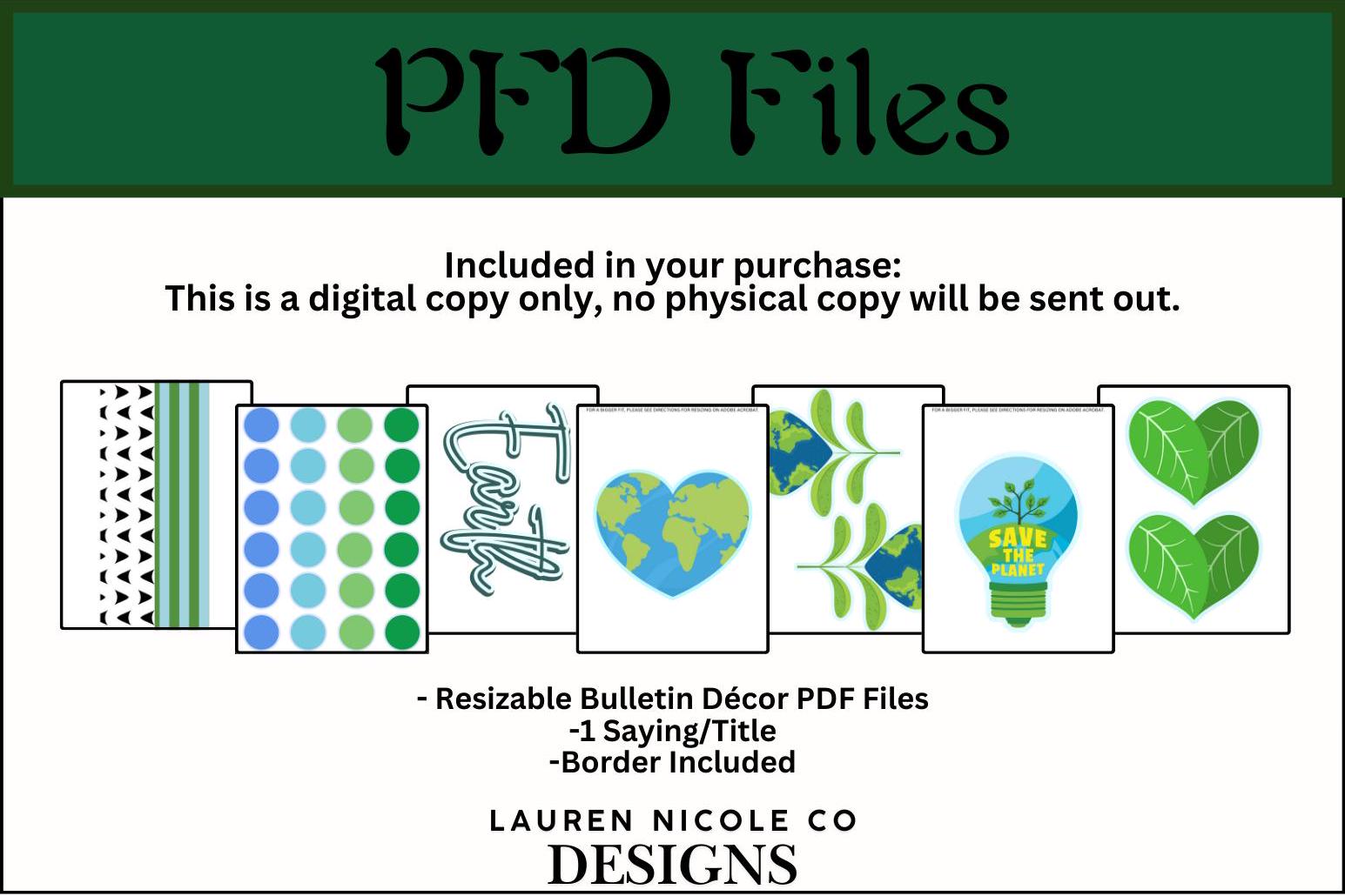 Earth Month Bulletin Board Kit April Printable Classroom Decor Perfect ...