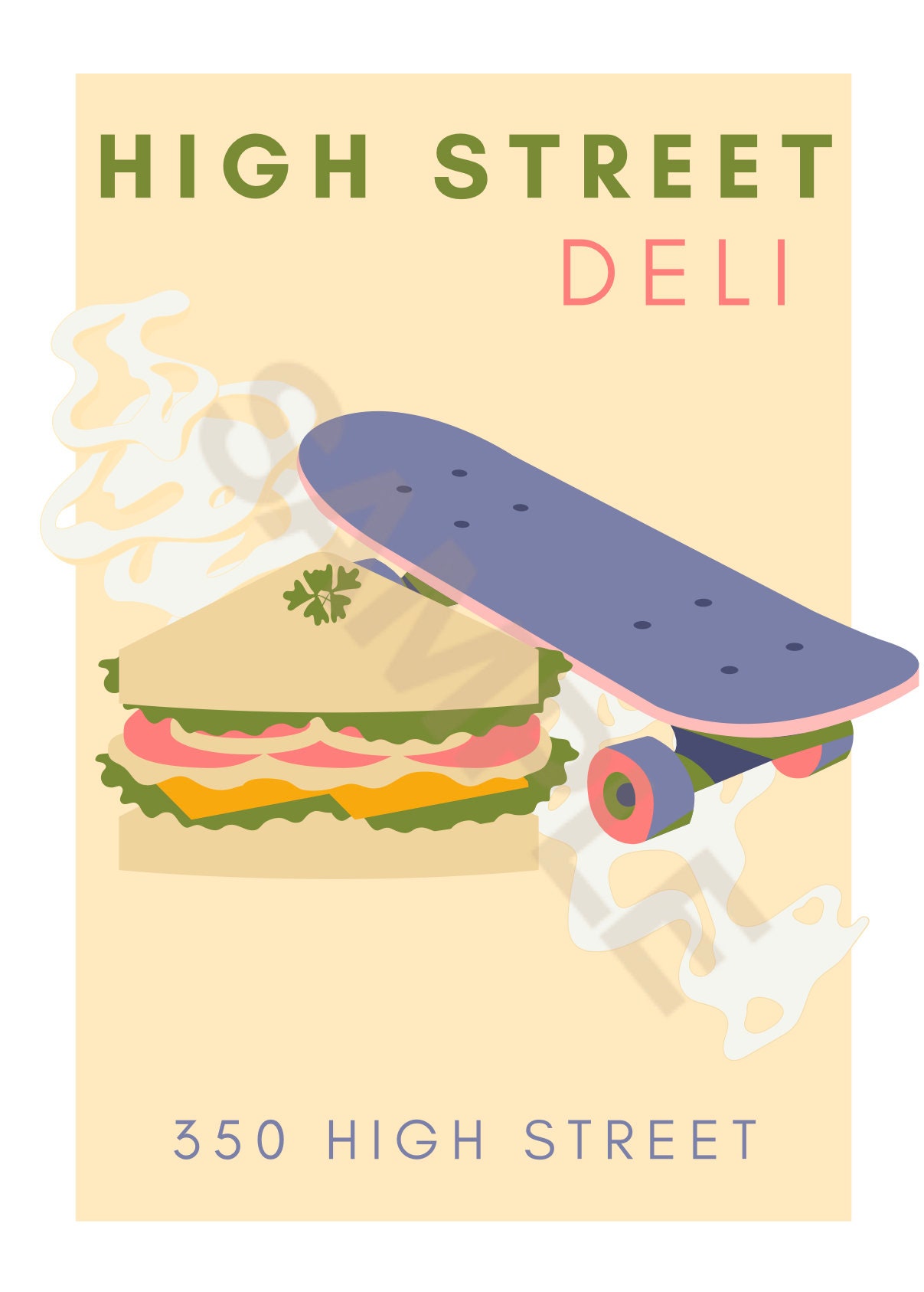 Custom College Town Cal Poly Print Set -- SAN LUIS OBISPO Restaurants ...