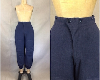 Vintage 40s Pants | Vintage Pinstripe Wool Flannel Trousers Vintage 40s Pants | Vintage Pinstripe Wool Flannel Trousers