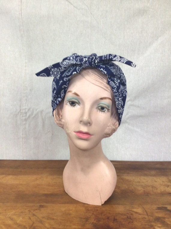 vintage turban 1950s wrap - Gem