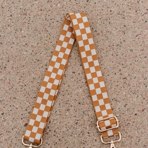 Lizzie Adjustable Checkered Bag Strap Crossbody Bag Straps Patterned ...