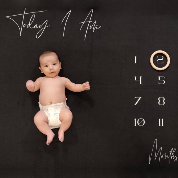 Baby Milestone Blanket - Etsy