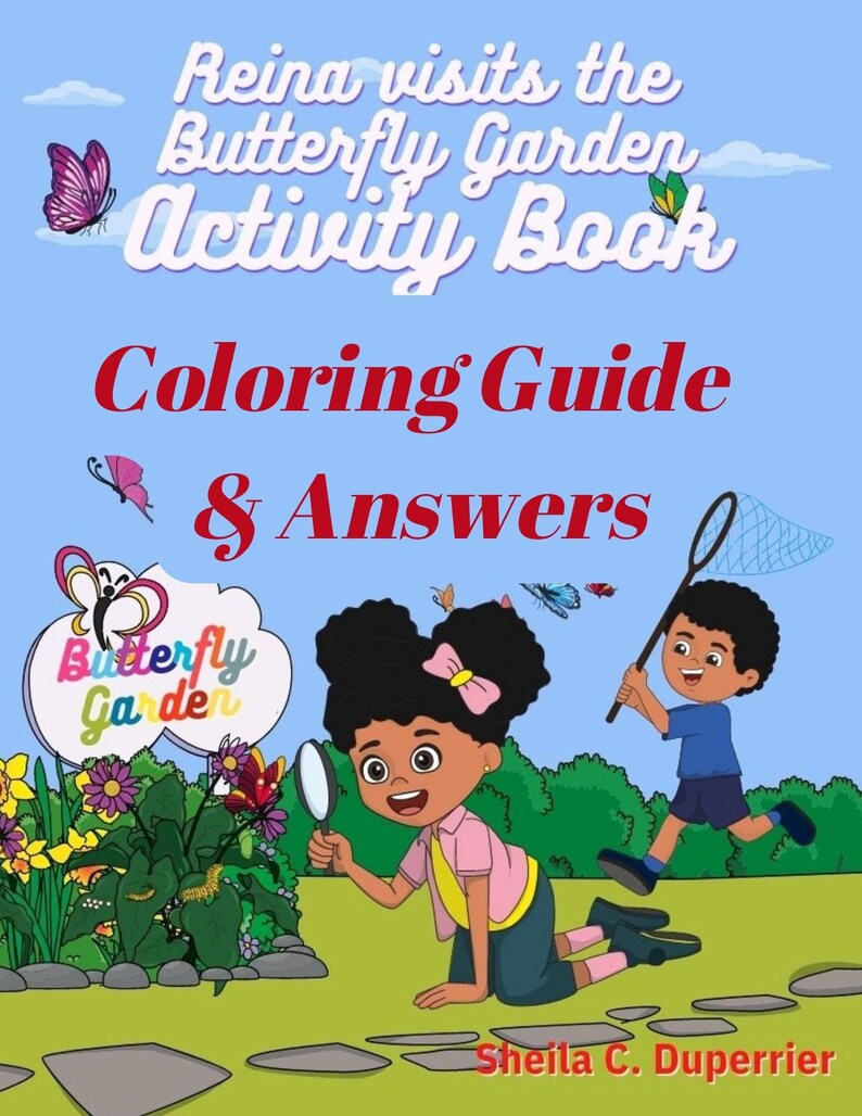 Coloring Guide and Solution – Butterfly Activity Book - Etsy