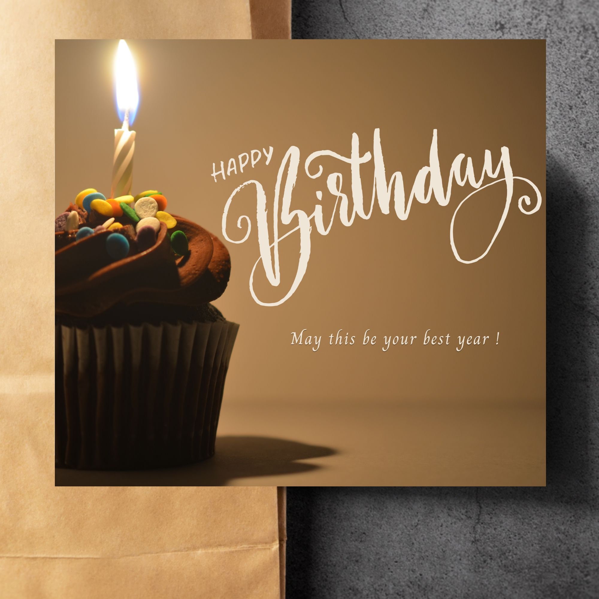 Digital Customizable Happy Birthday Wishes Card Instant - Etsy