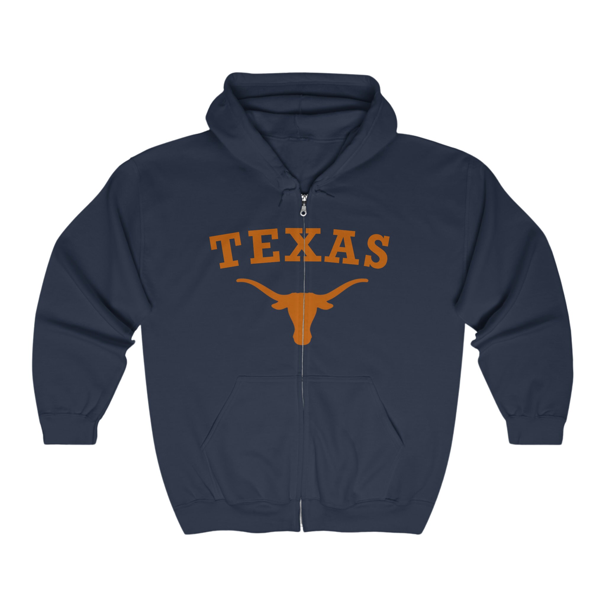 Texas Longhorn Zip Hooded Sweatshirt for Mom Dad Girl Boy UT Alumni Zip ...