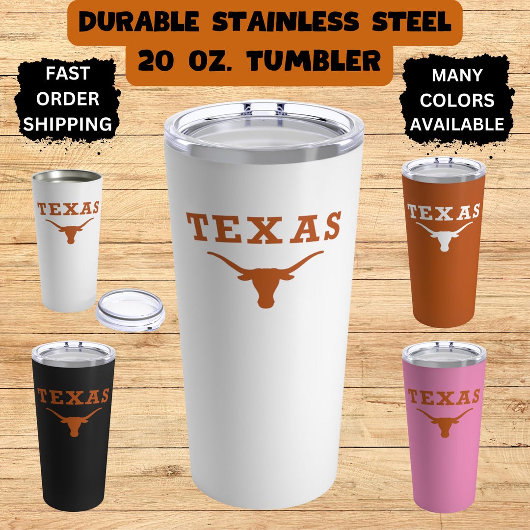 Trending Texas Longhorn Logo Yeti Style Coffee Tea Water Drink Drinking ...