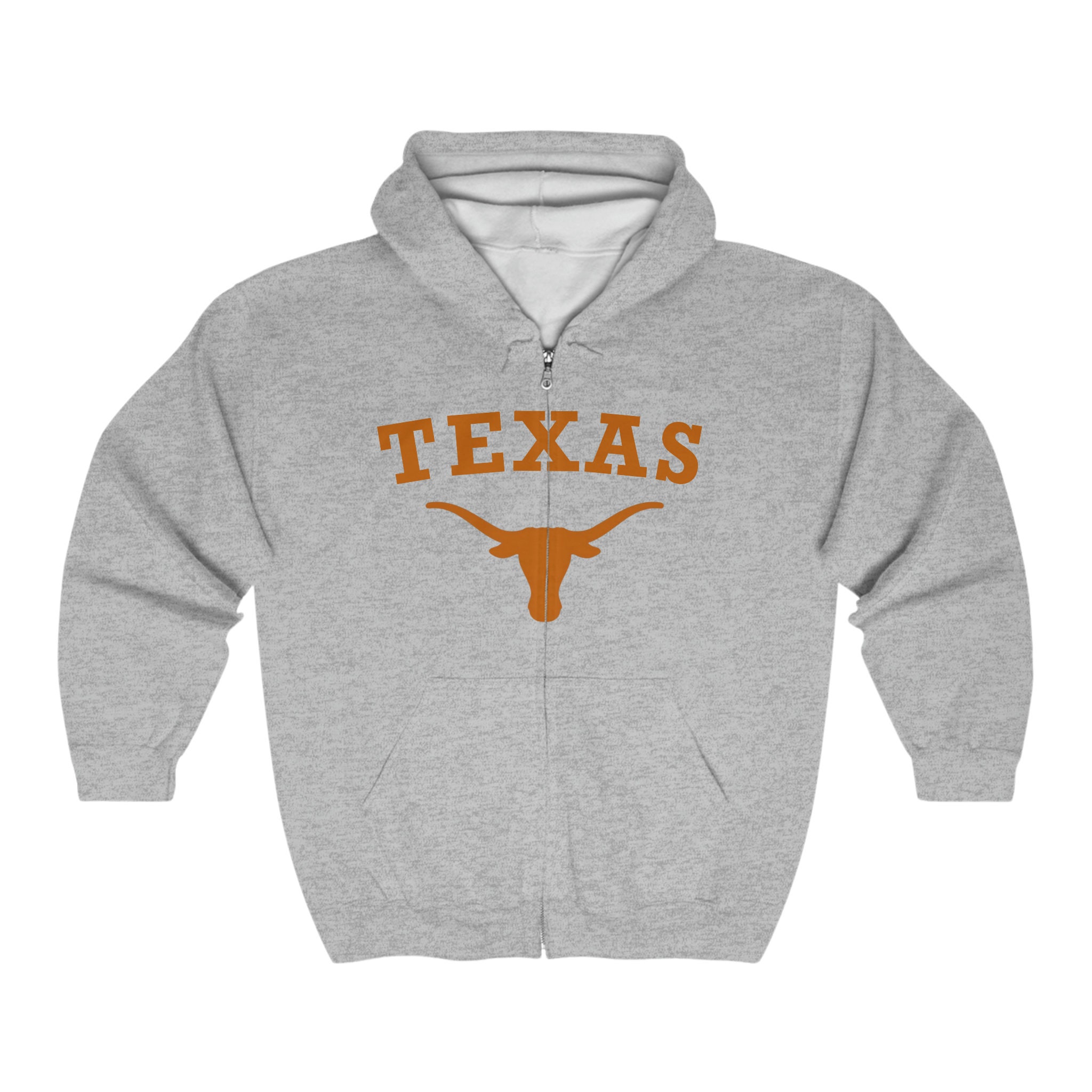 Texas Longhorn Zip Hooded Sweatshirt for Mom Dad Girl Boy UT Alumni Zip ...