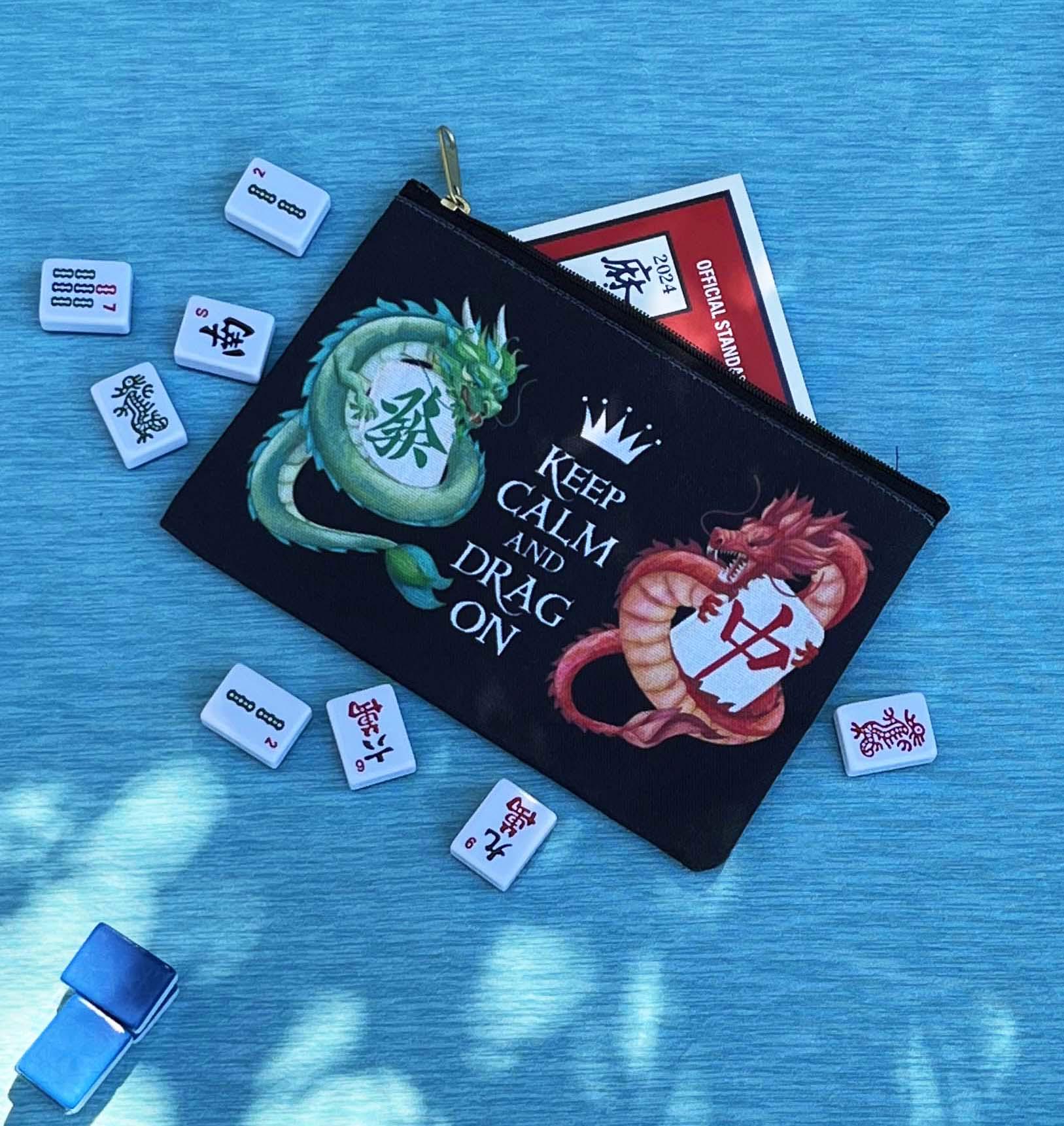 Mahjong Card and Coin Pouch, A Personalized Stylish Zipper Bag With ...