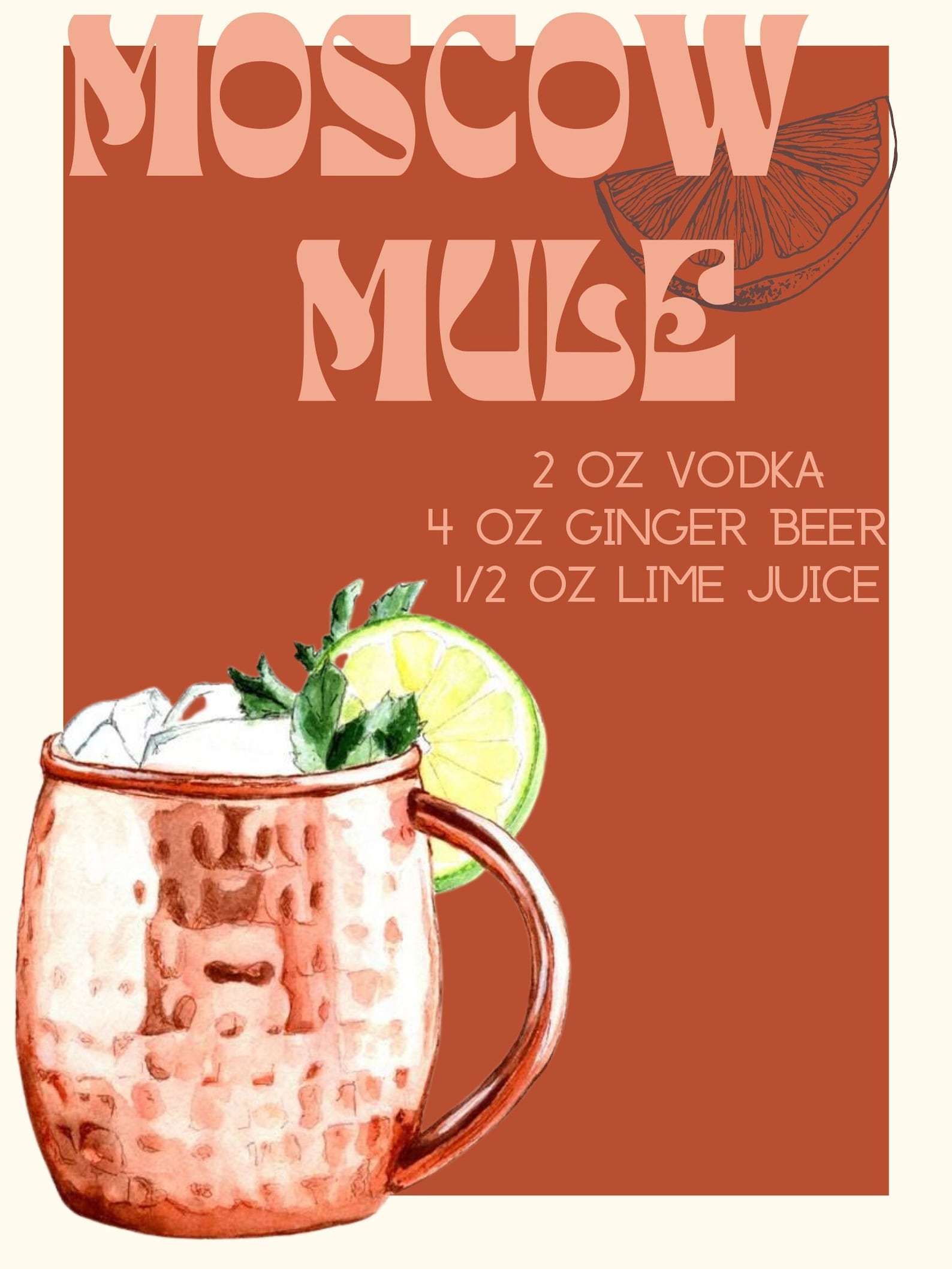 Moscow Mule Poster - Etsy