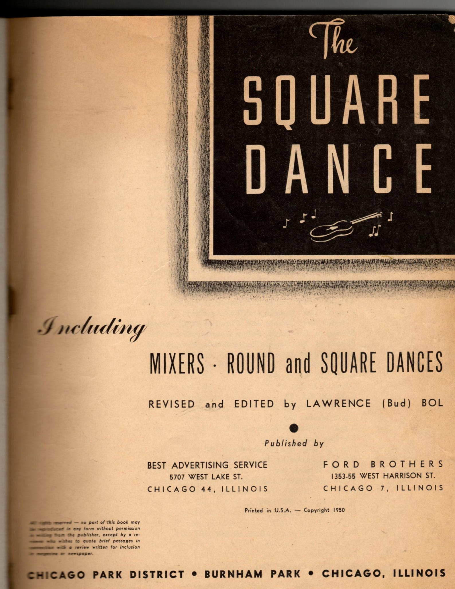 The Square Dance Chicago Park District Square Dance Manual - Etsy