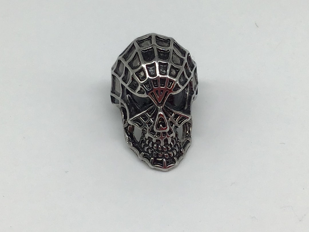 Spider Man Skull Ring - Etsy