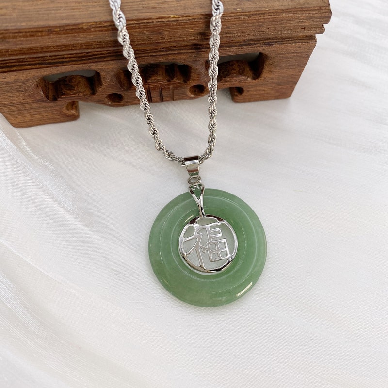 Jade Luck Pendant - Etsy
