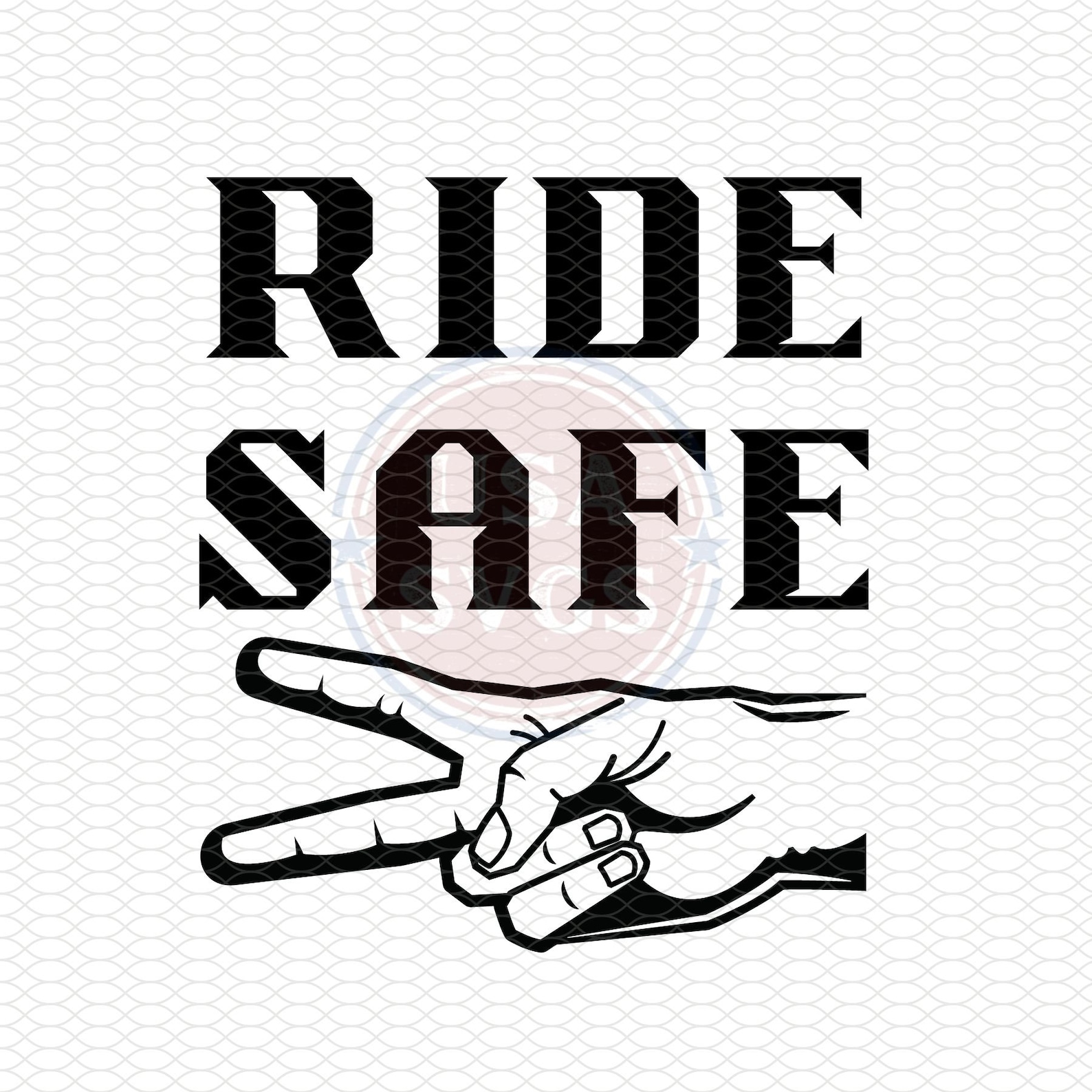 Biker Wave Ride Safe SVG PNG JPG File - Etsy