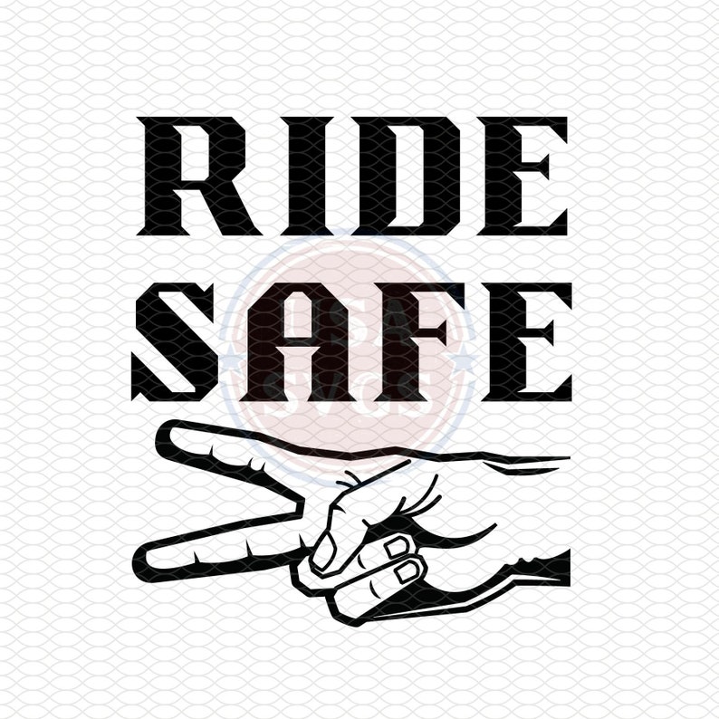 Biker Wave Ride Safe SVG PNG JPG File - Etsy