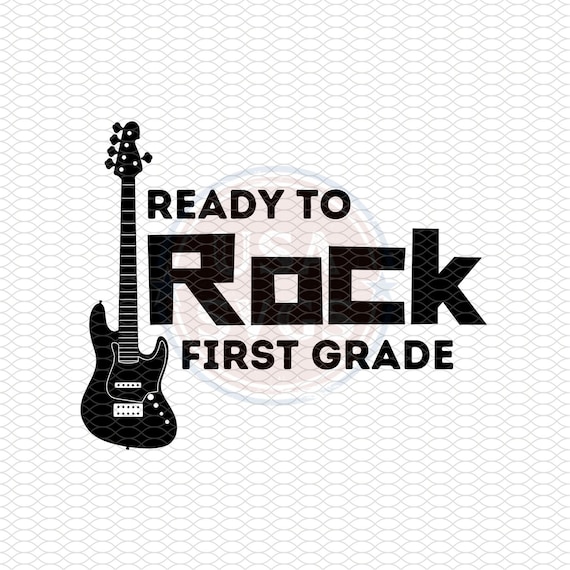 Ready to Rock First Grade Svg Png Jpg 1st Day of School - Etsy