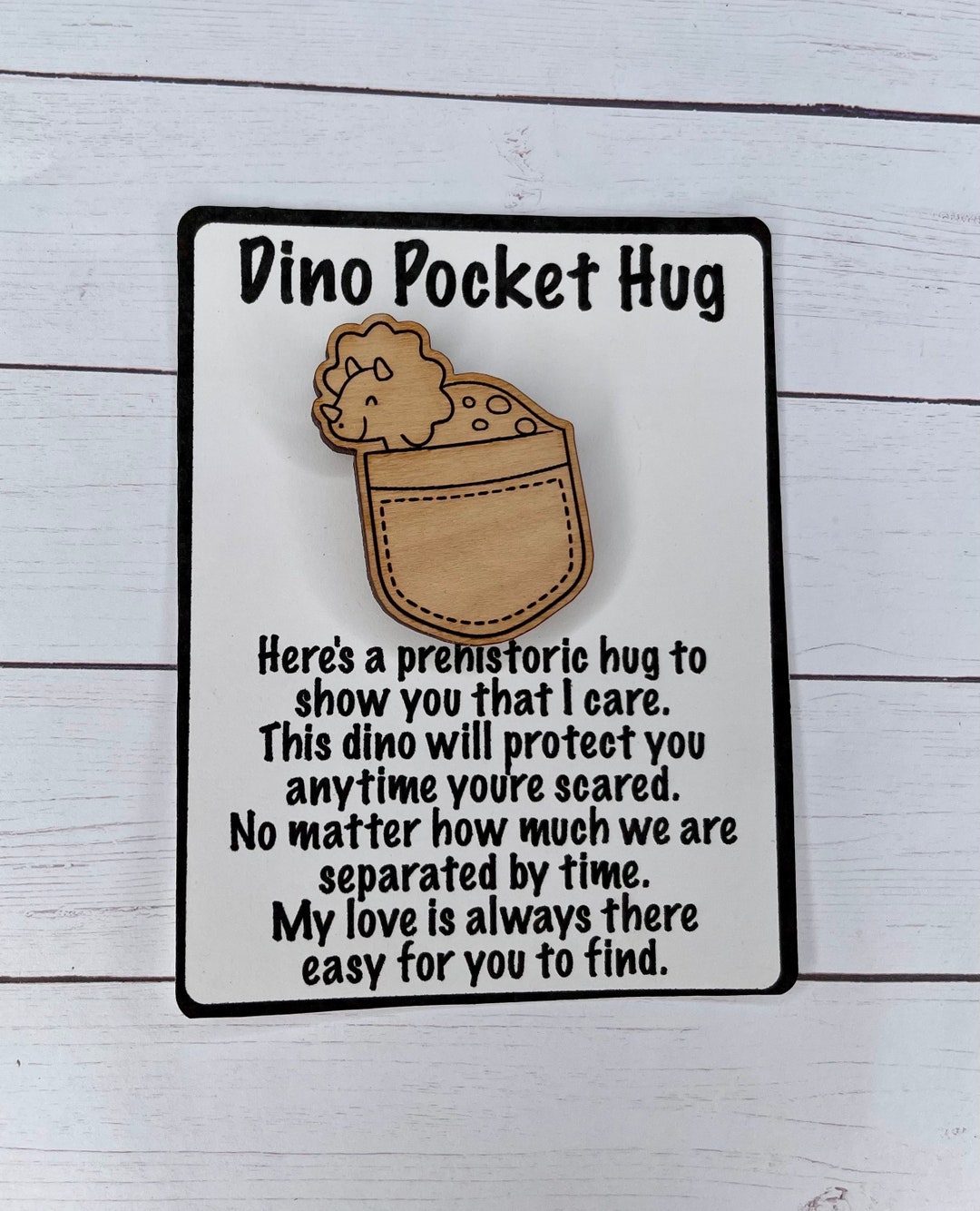 Dinosaur Pocket Hug - Love Reminder - Prehistoric Pocket Hug - Dino ...